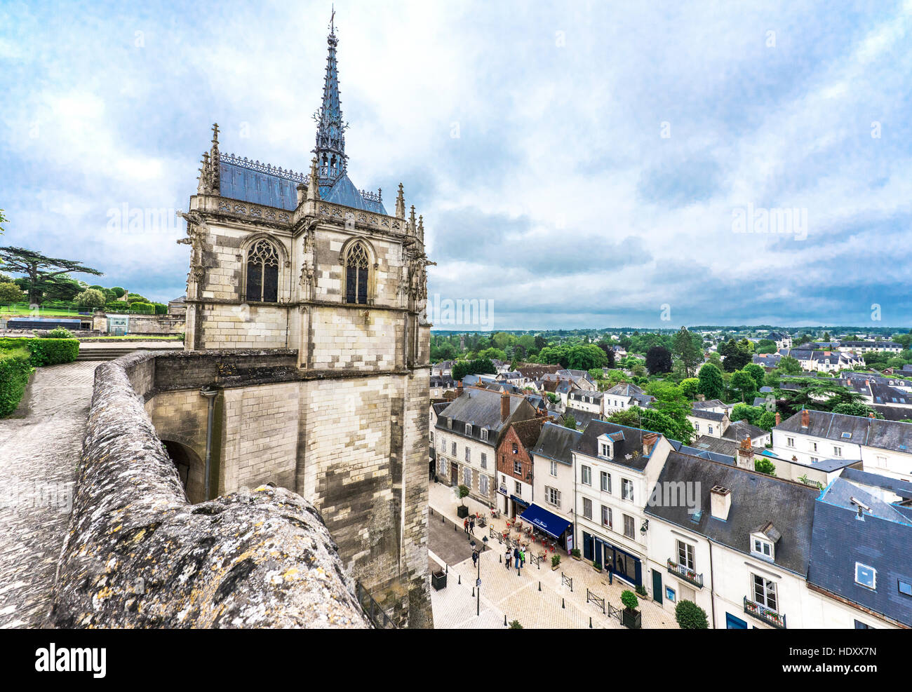 Visiting Amboise castle Stock Photo - Alamy