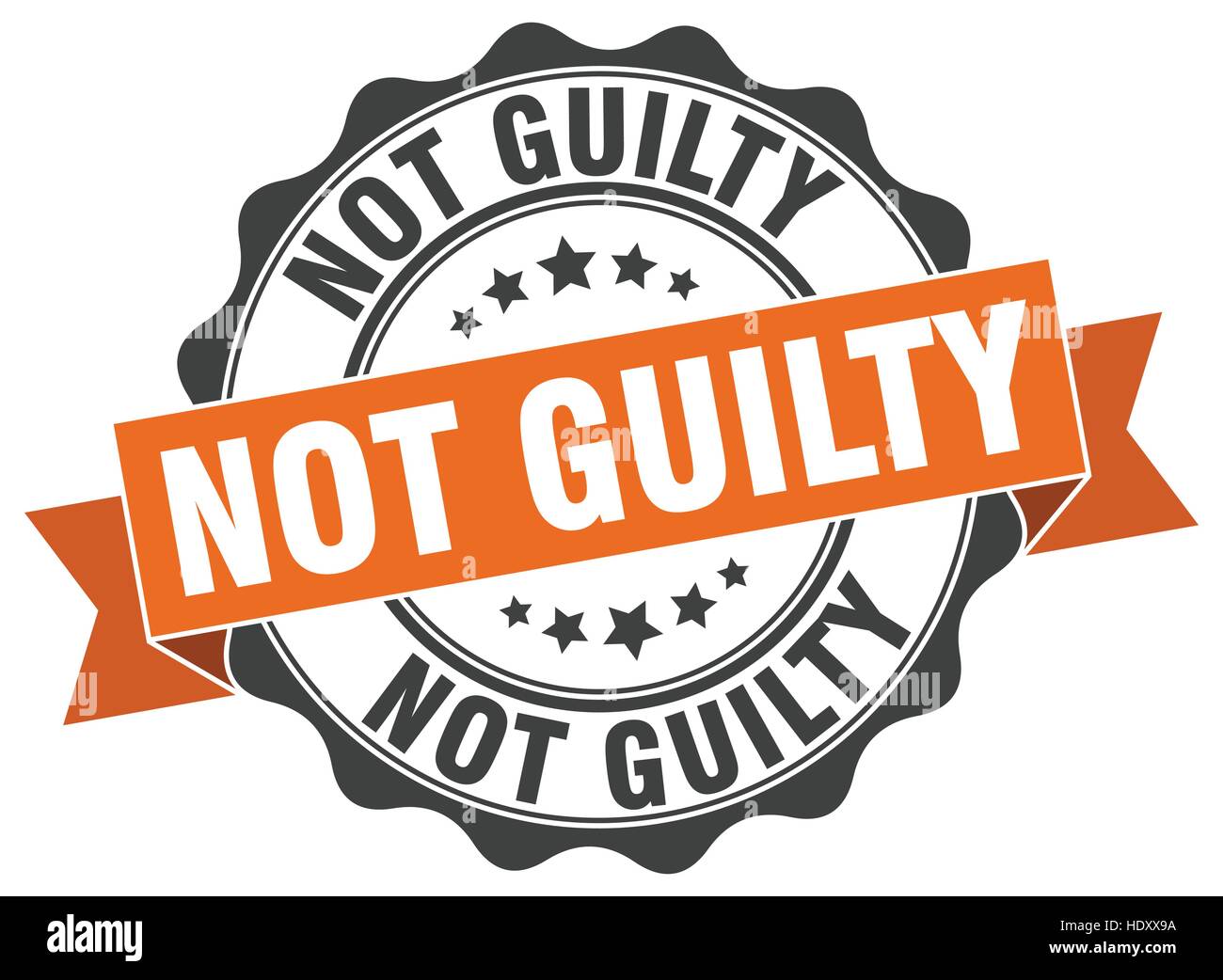 not guilty stamp. sign. seal Stock Vector Image & Art - Alamy