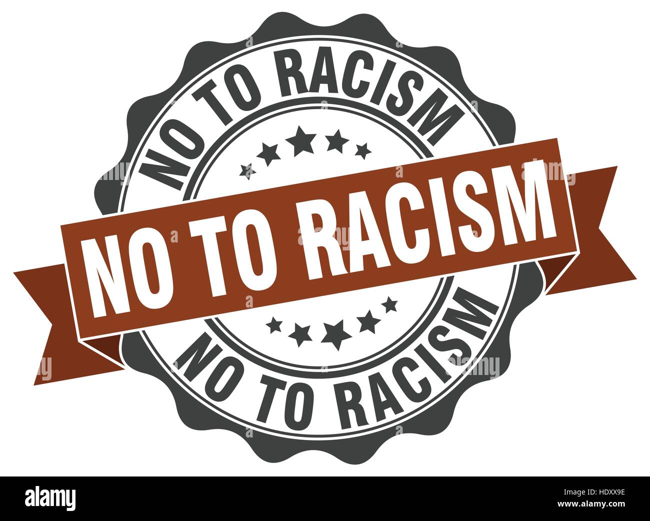 no to racism stamp. sign. seal Stock Vector Image & Art - Alamy