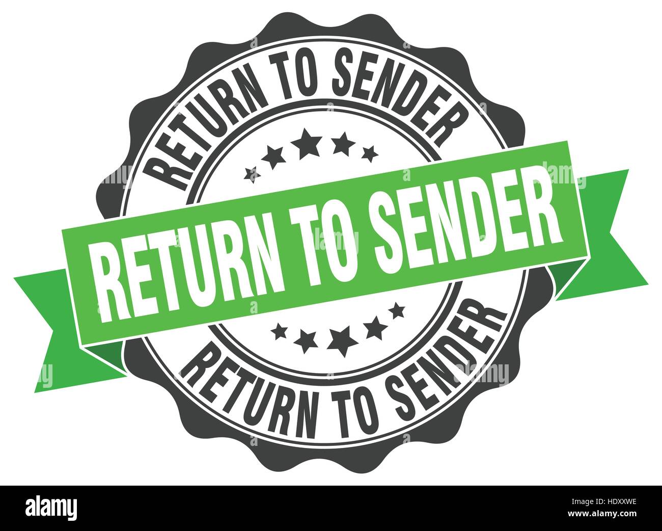 Return to sender stamp hi-res stock photography and images - Alamy