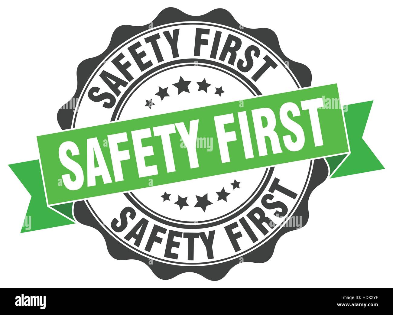 safety first stamp. sign. seal Stock Vector Image & Art - Alamy