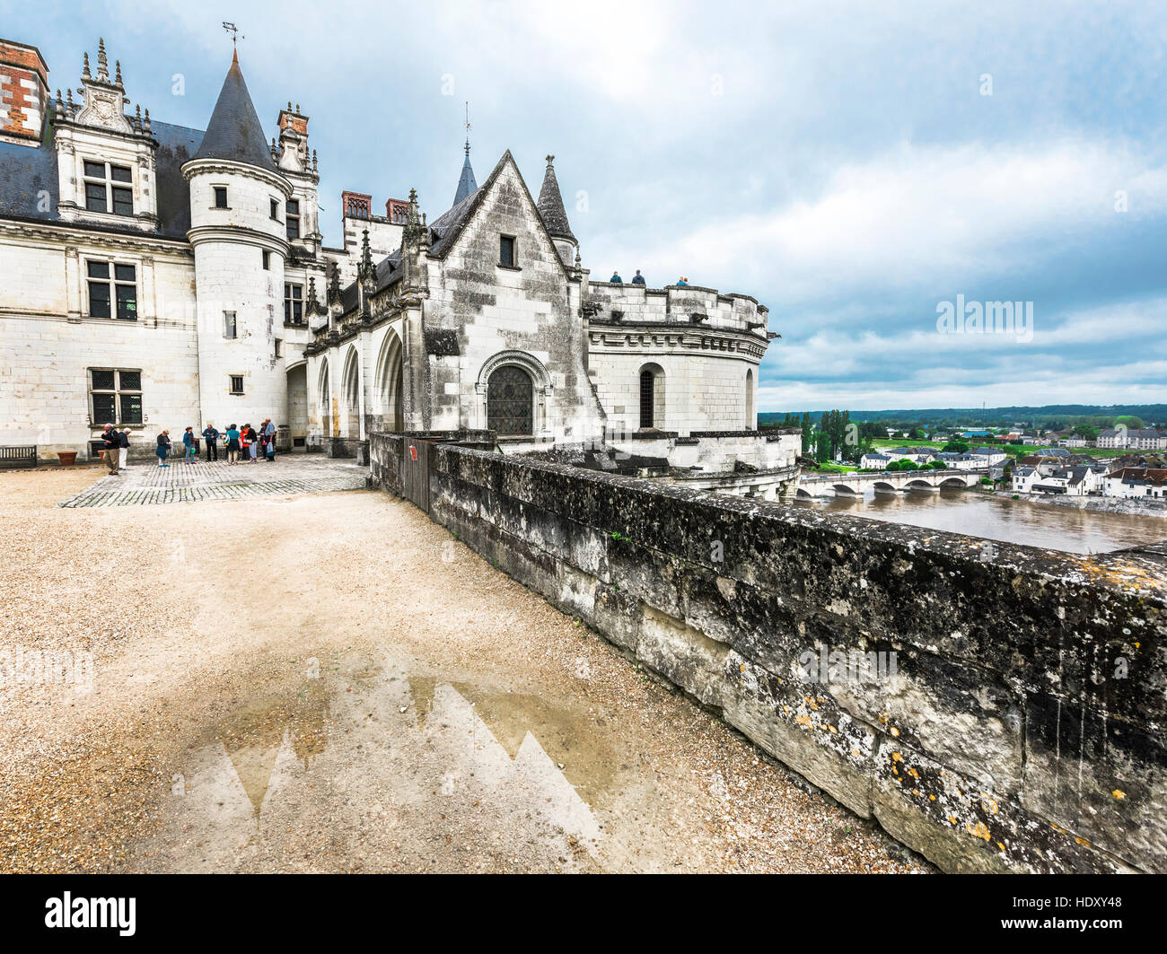 Visiting Amboise castle Stock Photo - Alamy