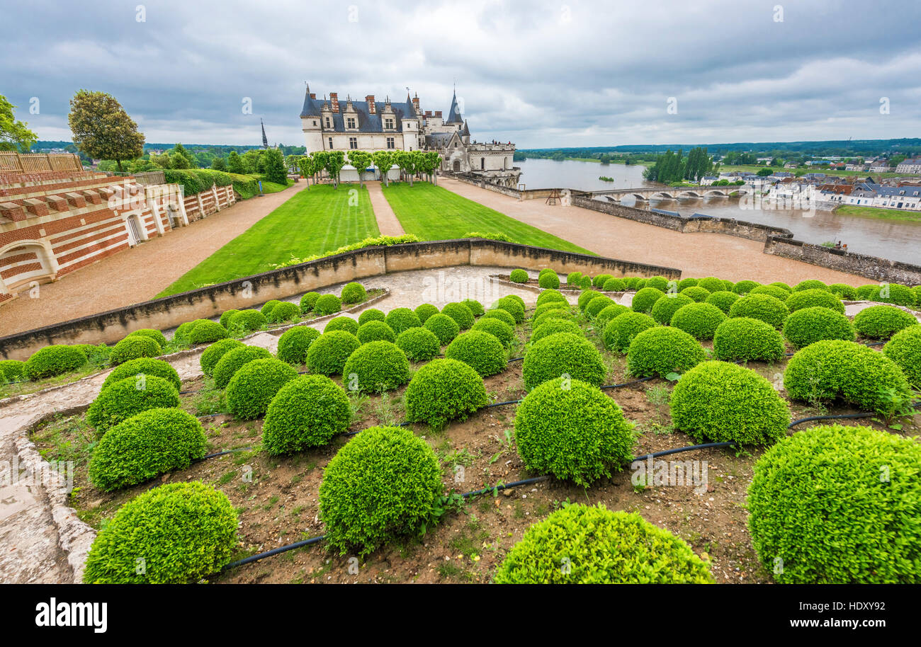 In the park of Amboise castle Stock Photo - Alamy