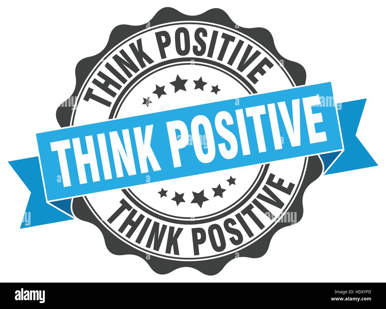 think positive stamp. sign. seal Stock Vector Image & Art - Alamy