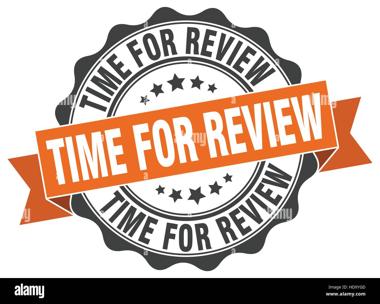 time for review stamp. sign. seal Stock Vector Image & Art - Alamy