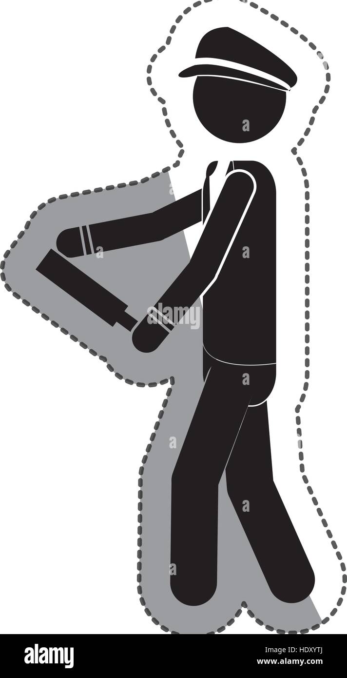 Security checkpoint icon. Airport travel trip and tourism theme ...