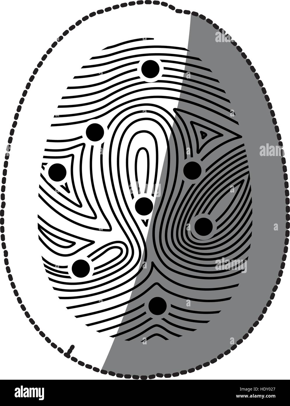 Isolated fingerprint design Stock Vector Image & Art - Alamy