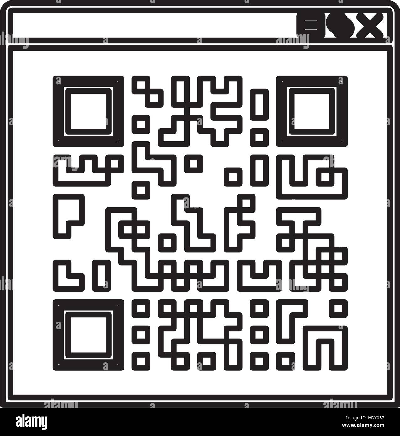 Isolated qr code design Stock Vector Image & Art - Alamy