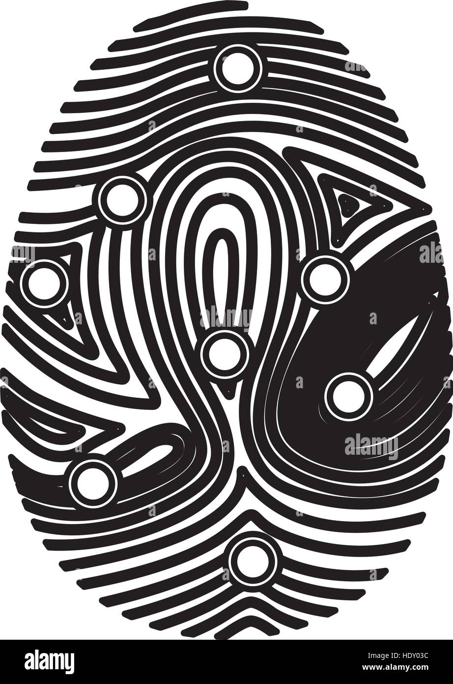 Isolated fingerprint design Stock Vector Image & Art - Alamy