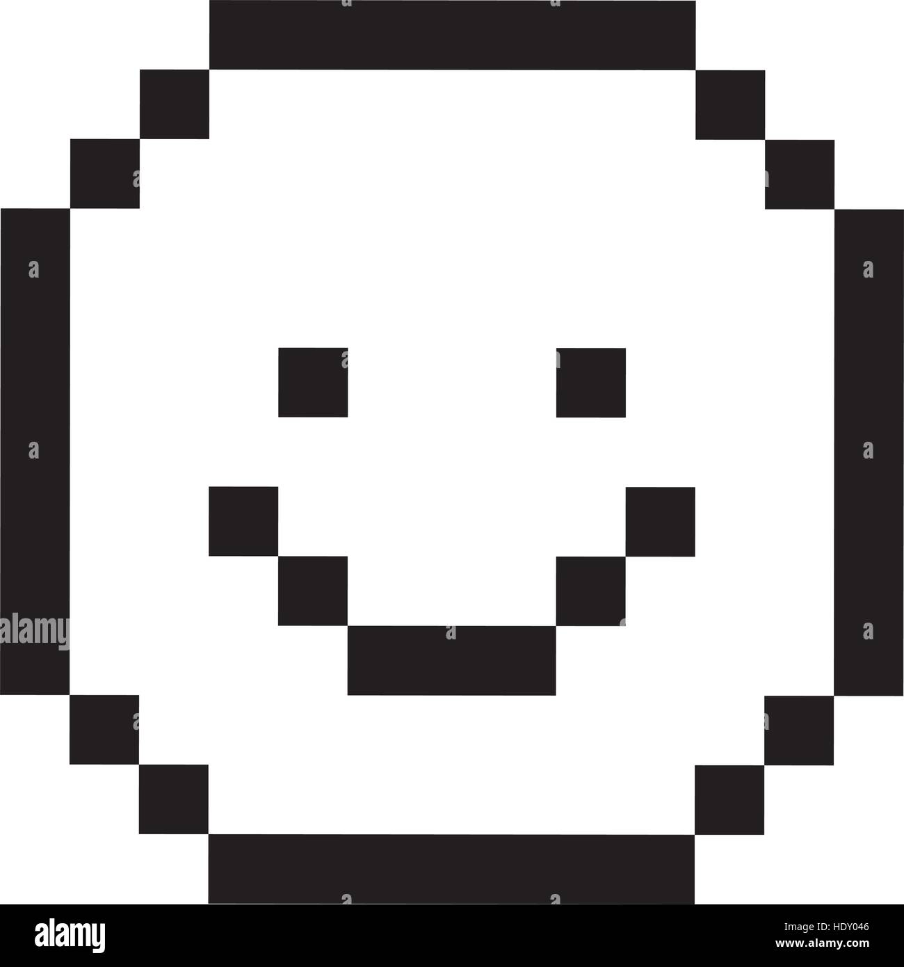 Pixel face hi-res stock photography and images - Alamy
