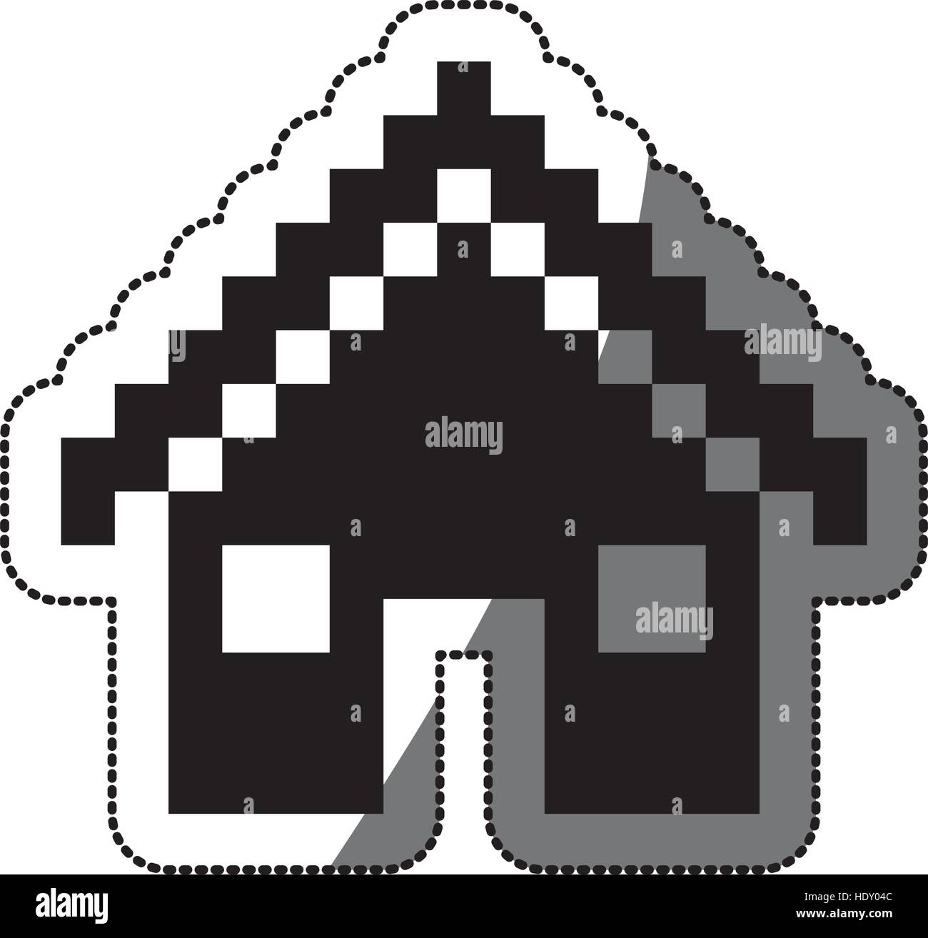 Pixel house hi-res stock photography and images - Alamy