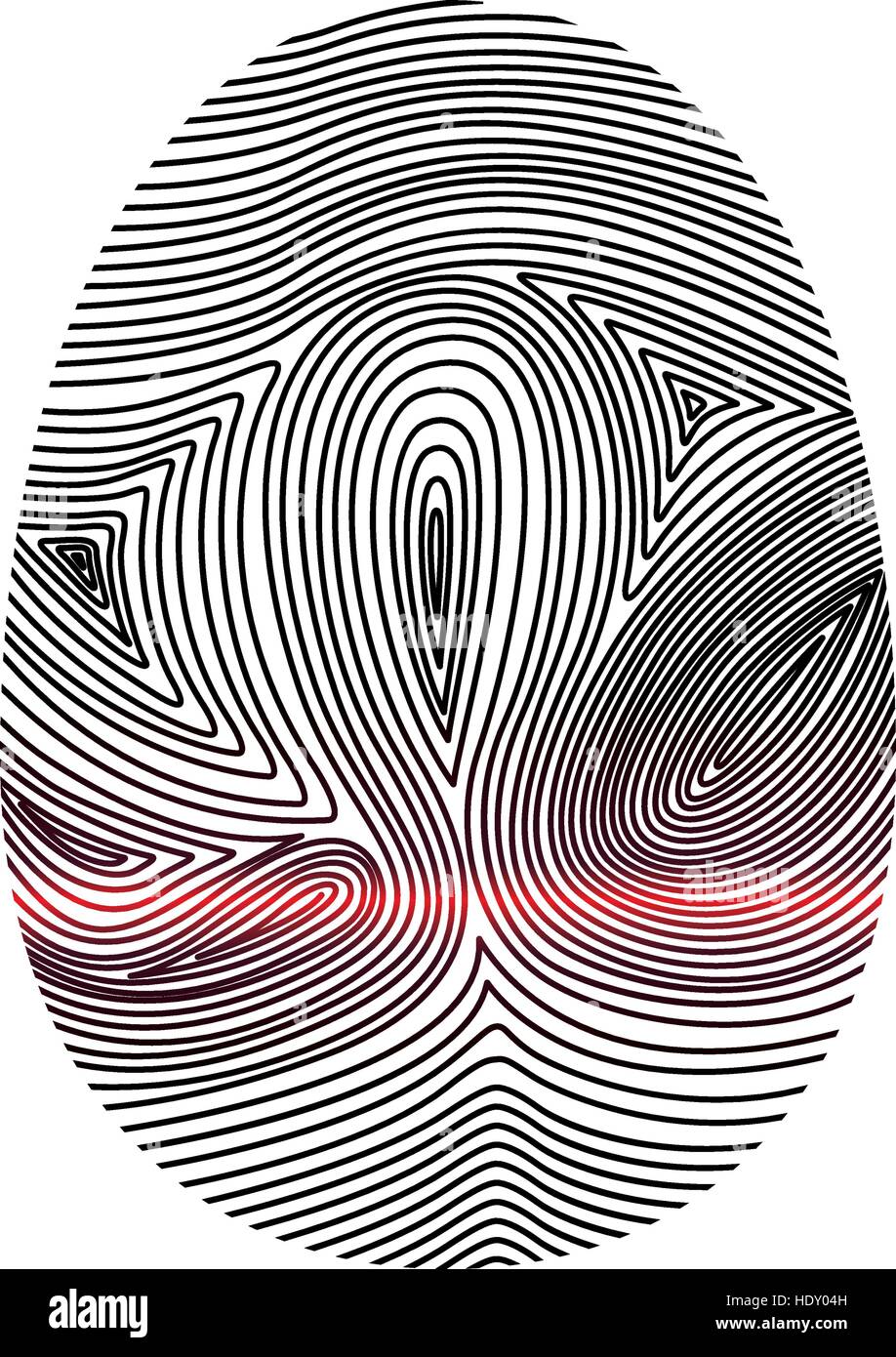 Isolated fingerprint design Stock Vector Image & Art - Alamy