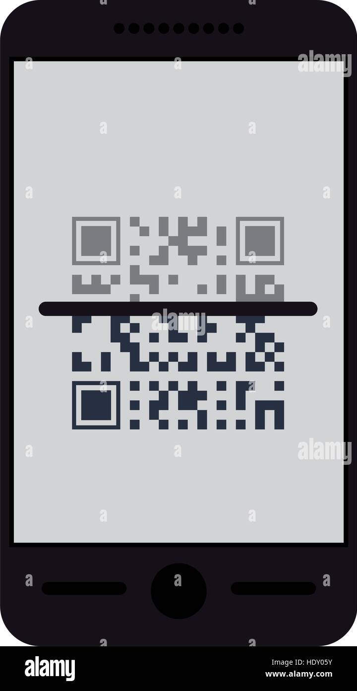 Isolated qr code and smartphone design Stock Vector Image & Art - Alamy