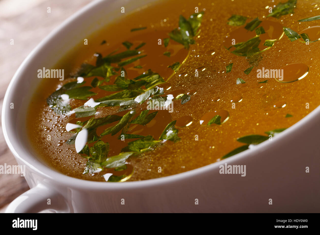 White chicken broth hi-res stock photography and images - Alamy