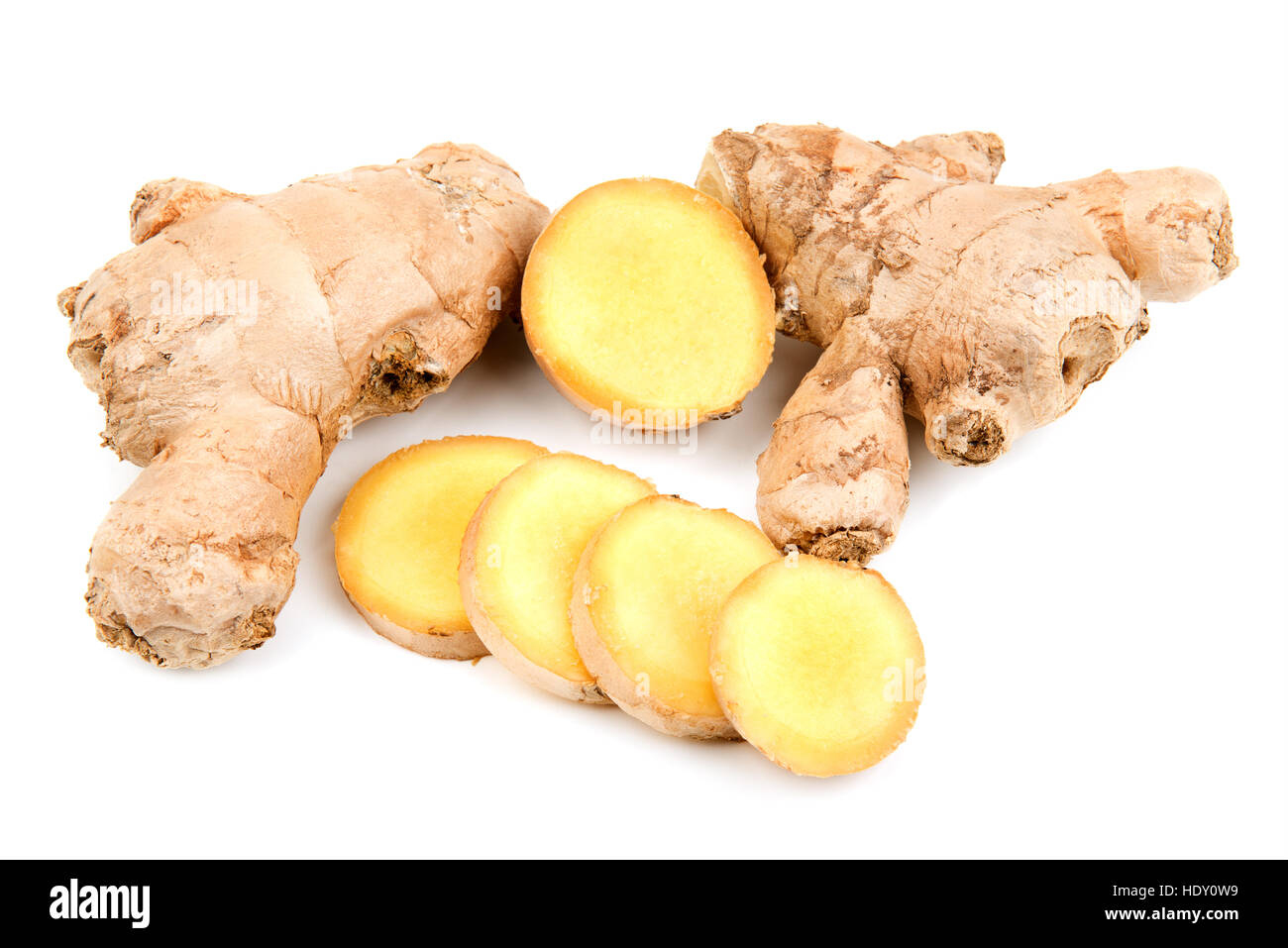 ginger root isolated on white background Stock Photo - Alamy