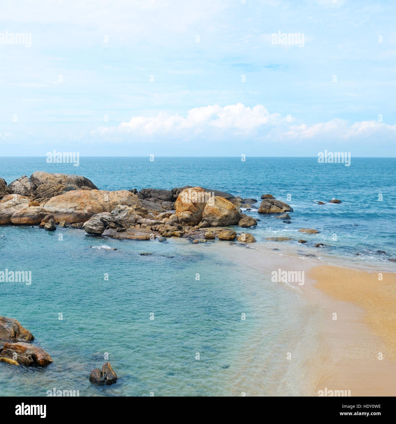Beautiful coast of the Indian Ocean Stock Photo - Alamy