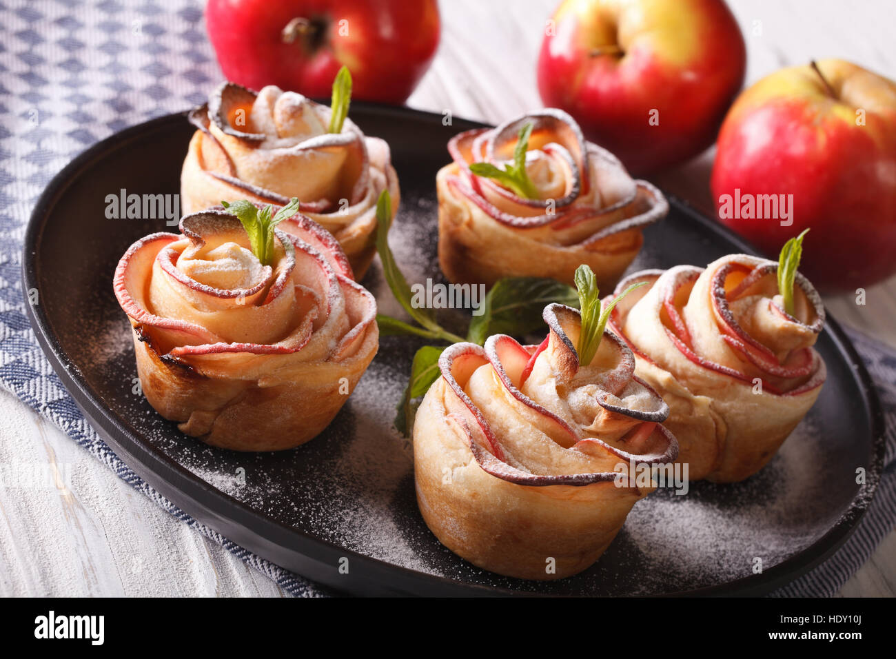 Apple rose cake hi-res stock photography and images - Alamy