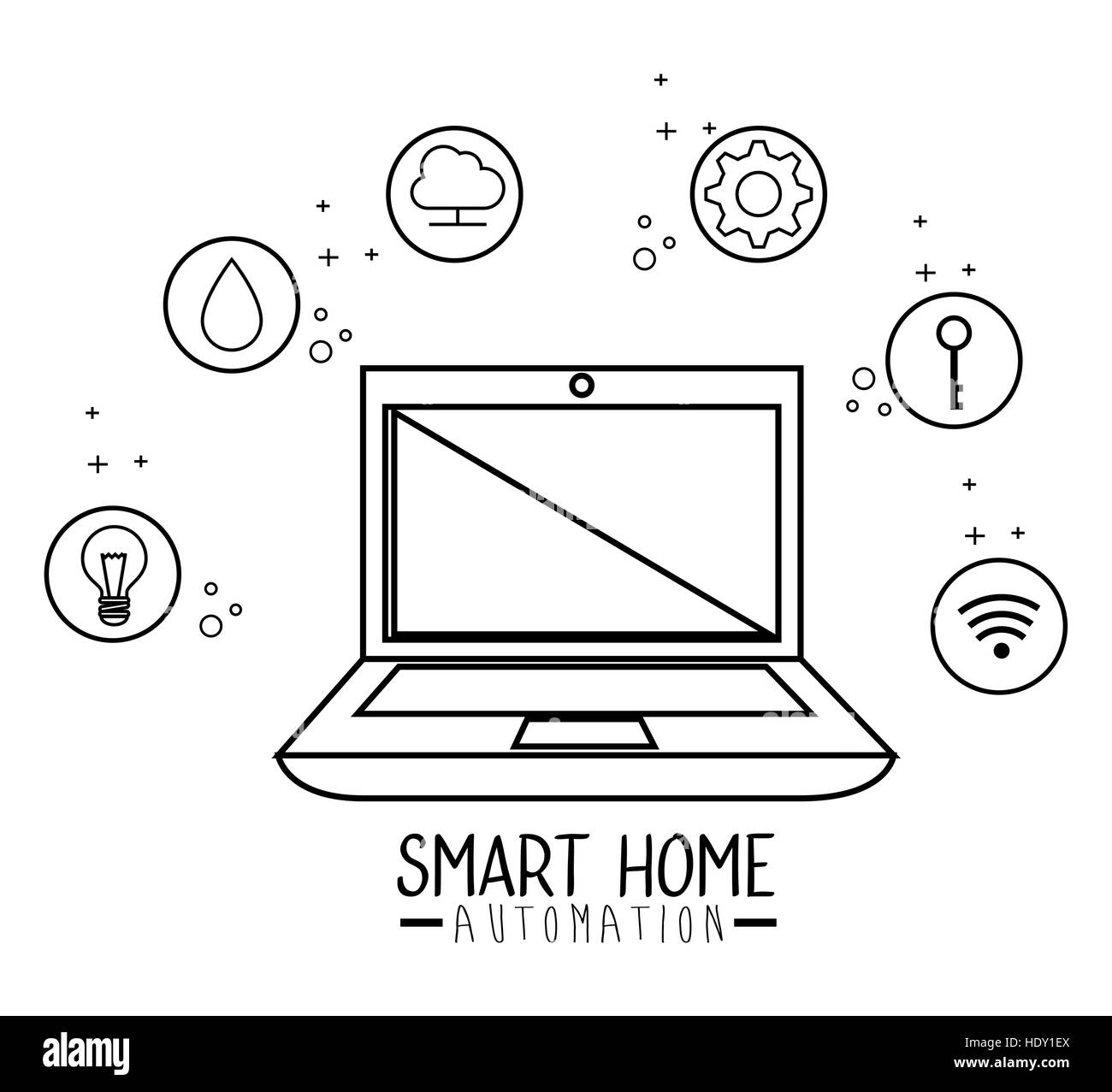 smart home automation tech vector illustration design Stock Vector ...
