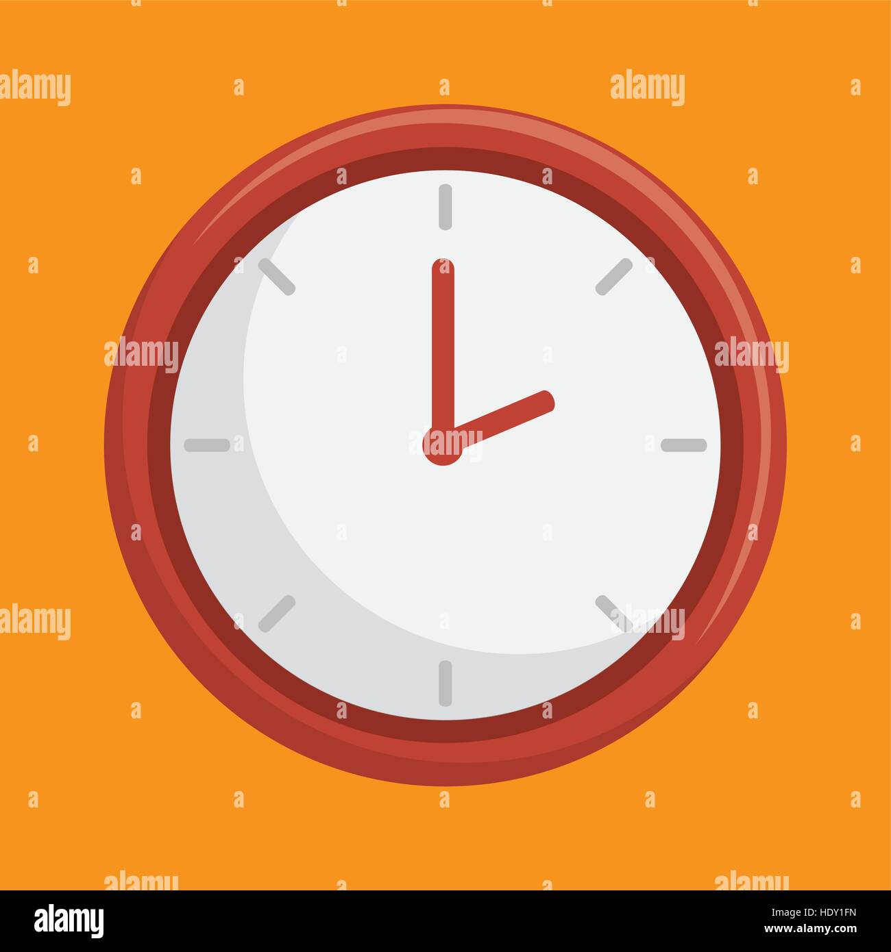 time clock isolated icon vector illustration design Stock Vector Image ...