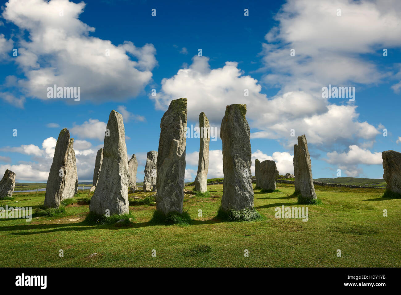 Calanais Standing Stones central stone circle erected between 2900 ...