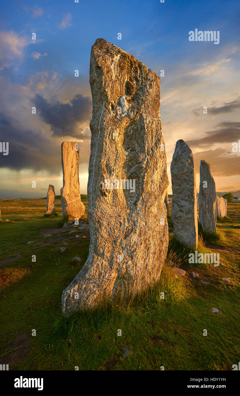 Pre Historic Standing Stones Stock Photos & Pre Historic Standing ...