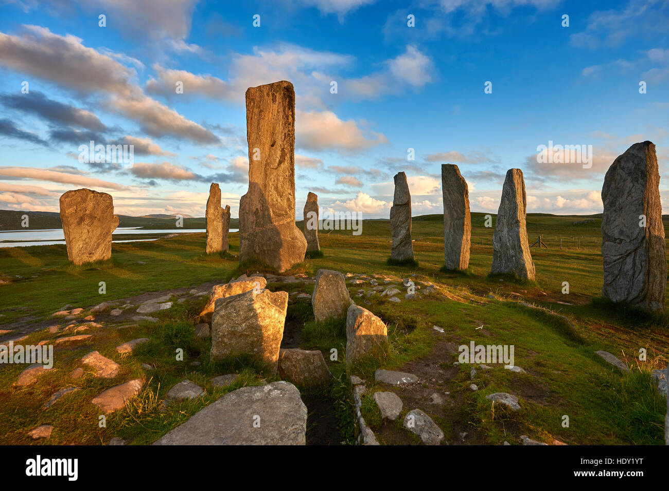 Calanais Standing Stones central stone circle erected between 2900 ...