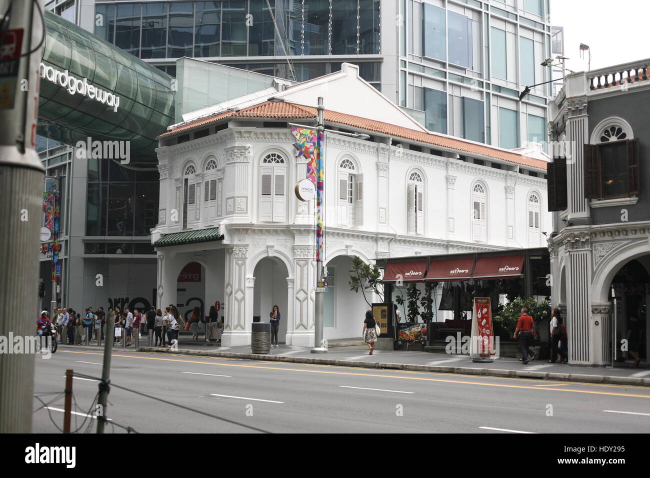 Singapore old town. Heritage style Stock Photo - Alamy