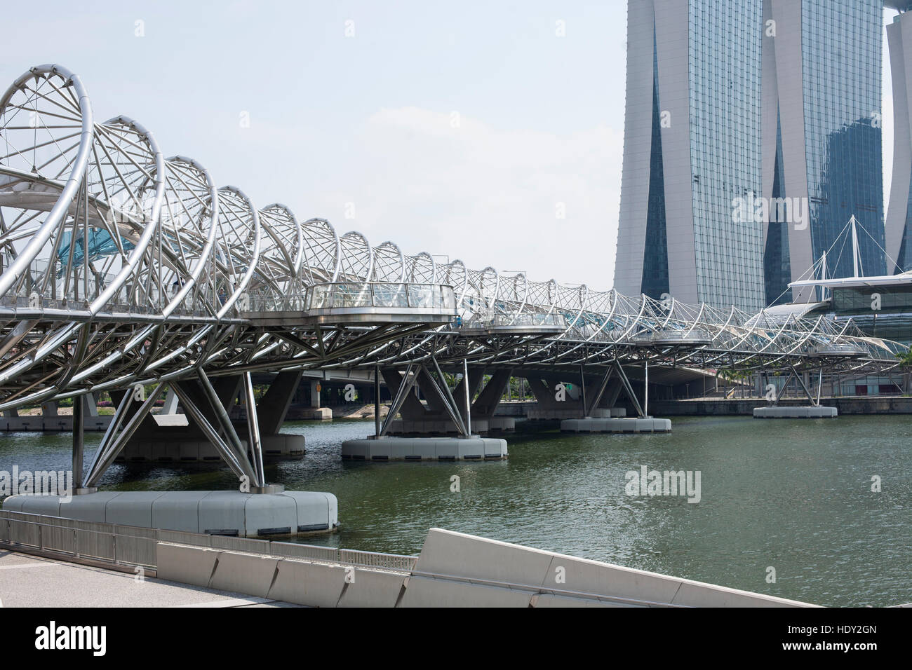 Helix bridge construction hi-res stock photography and images - Alamy