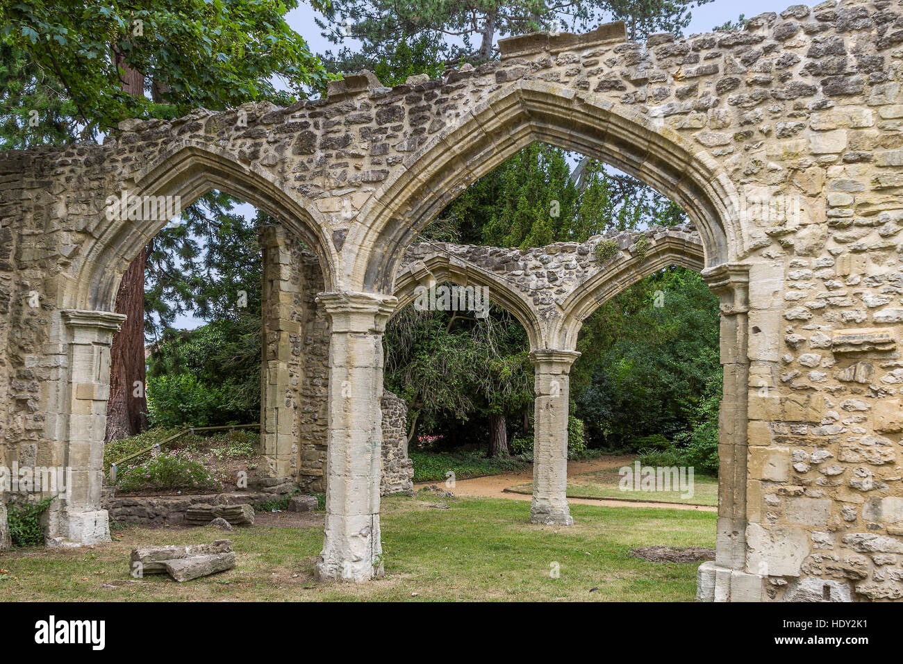 Abbey Ruins Abingdon Oxfordshire UK Stock Photo - Alamy