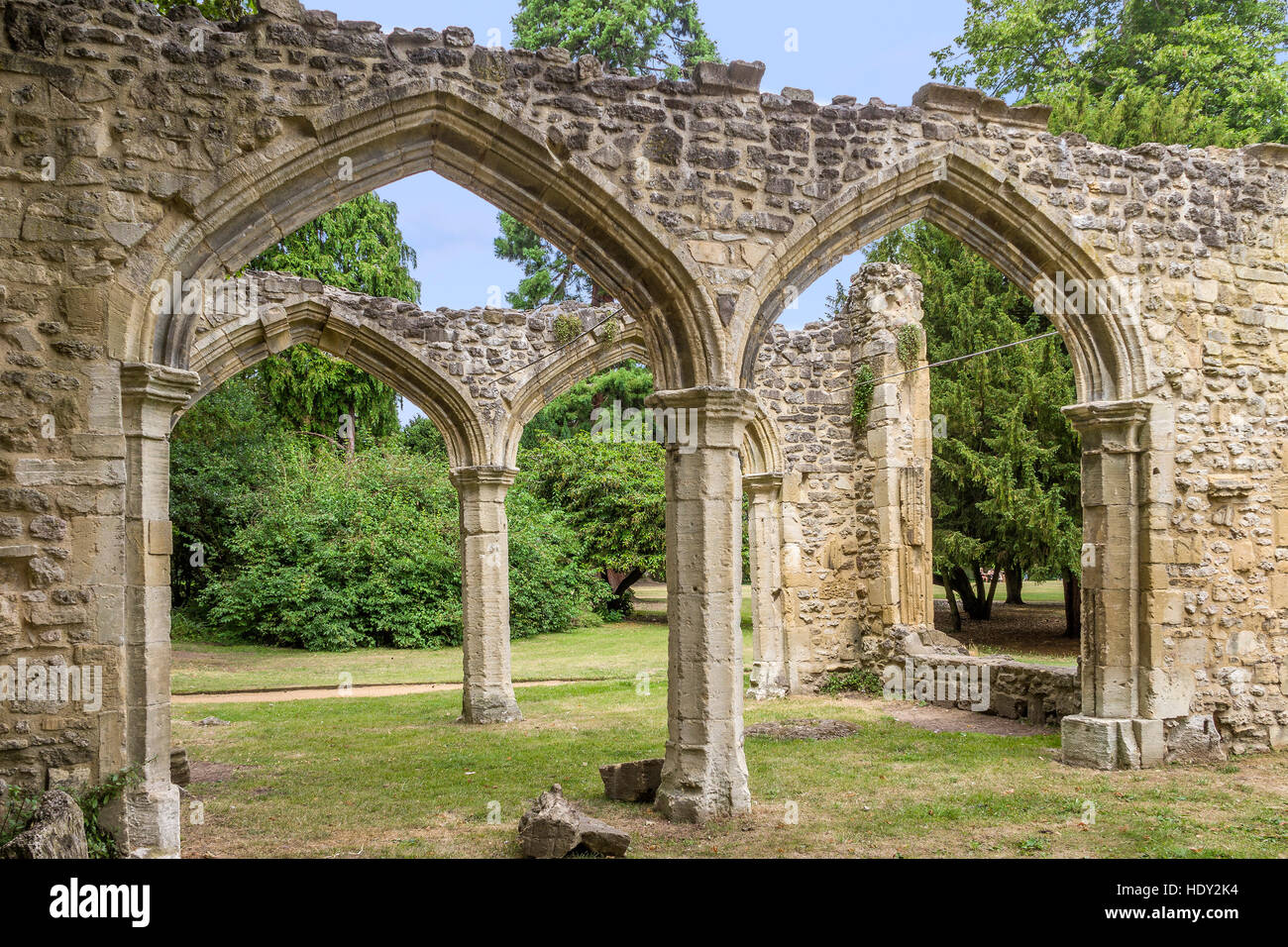 Abbey Ruins Abingdon Oxfordshire UK Stock Photo - Alamy