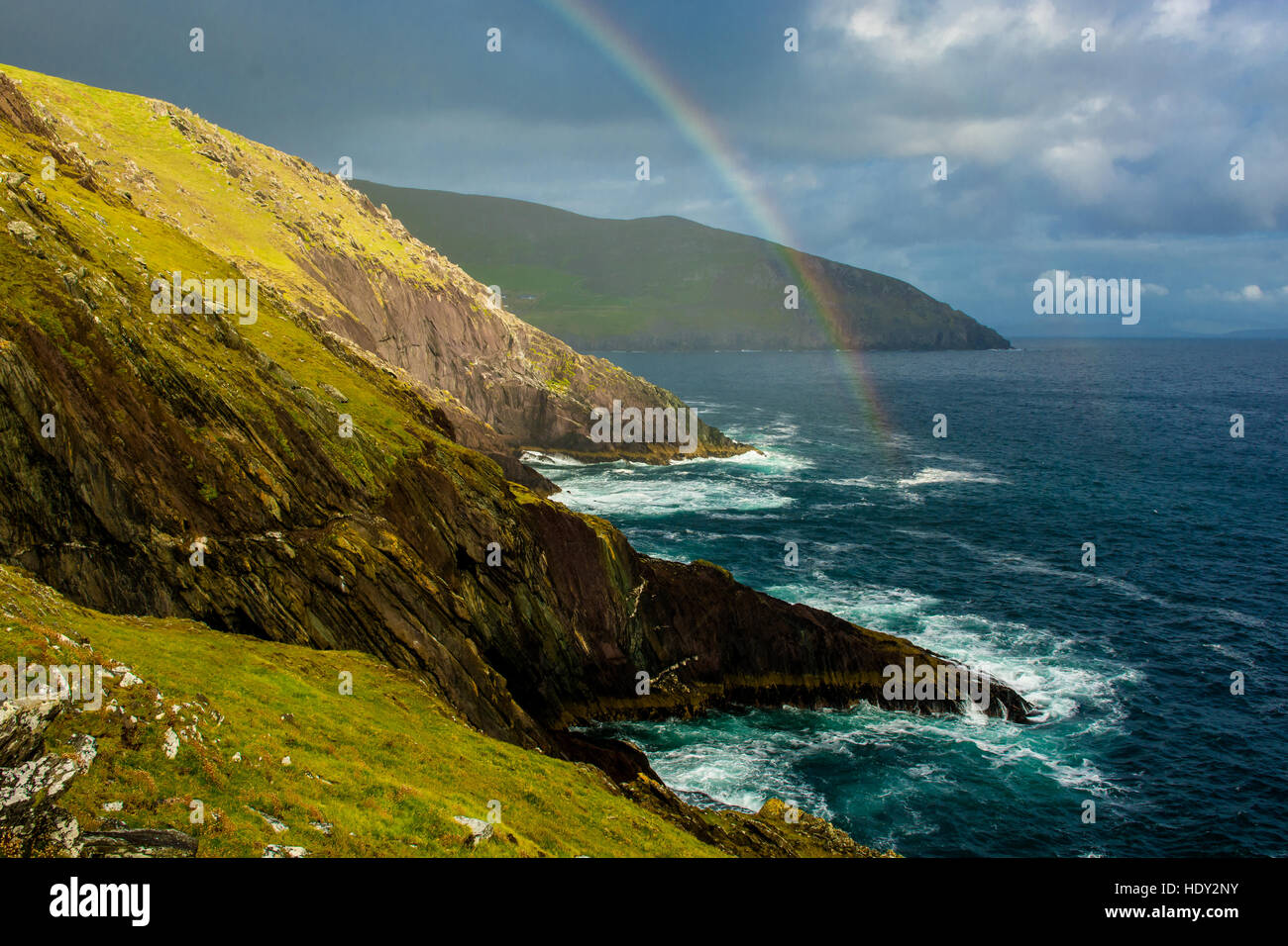 Rainbow irish coast kerry hi-res stock photography and images - Alamy