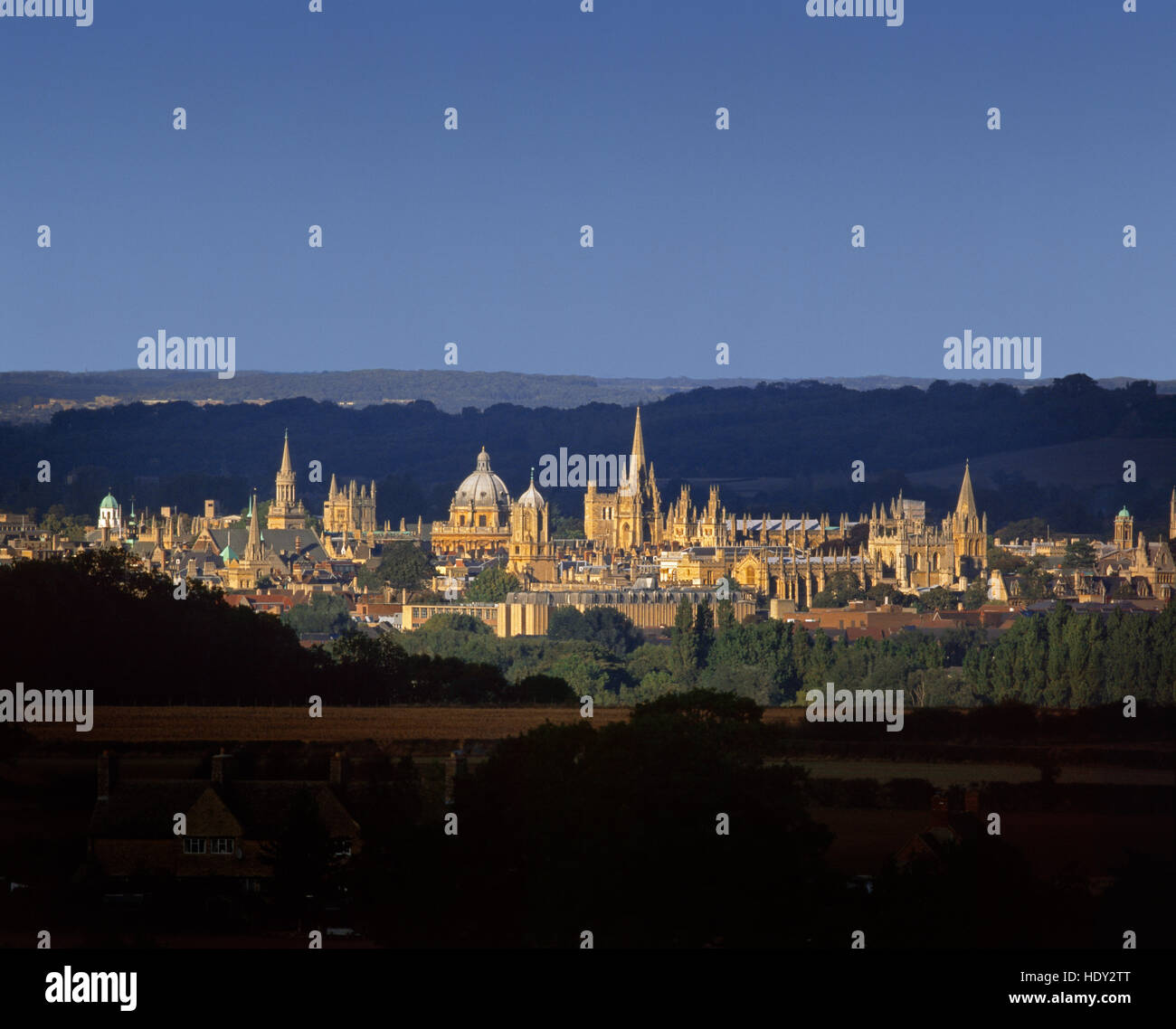 View of Oxford, "Dreaming Spires", from Boars Hill Stock Photo - Alamy