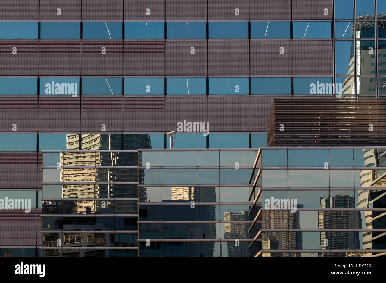 A CCTV camera on an office building in Odaiba Ward,Tokuo, Japan Stock ...