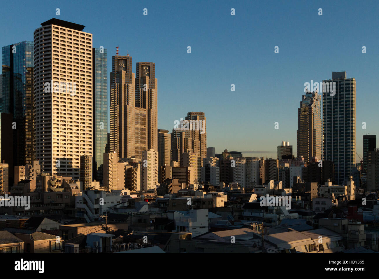 The towers of the Tokyo Metropolitan Government Buildings among other ...