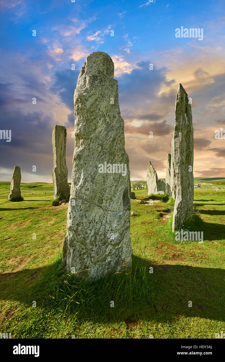 Calanais Standing Stones central stone circle erected between 2900 ...