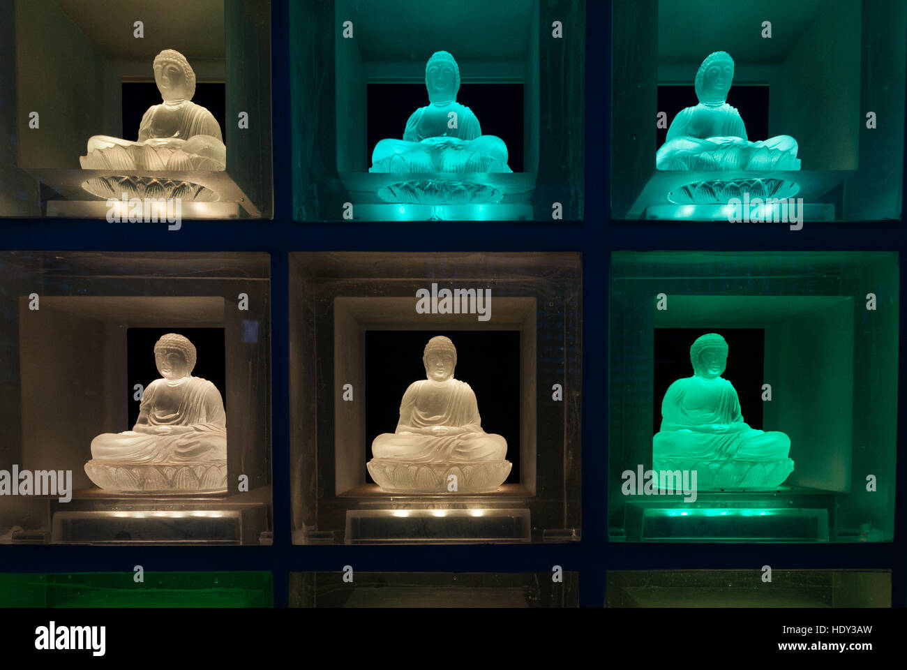 Detail image of the Hall of Crystal Buddhas, the Ruriden at Koukoko ji ...