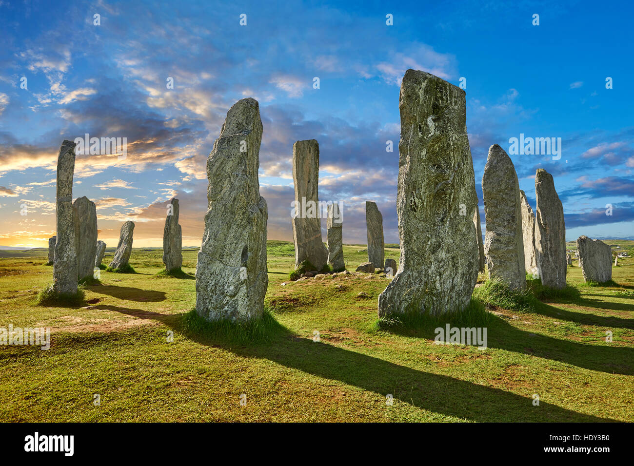 Calanais Standing Stones central stone circle erected between 2900 ...