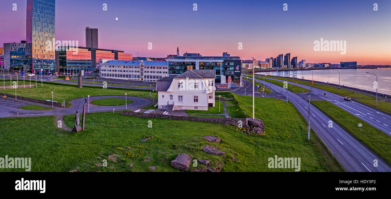 Sunset, Reykjavik, Iceland Stock Photo - Alamy