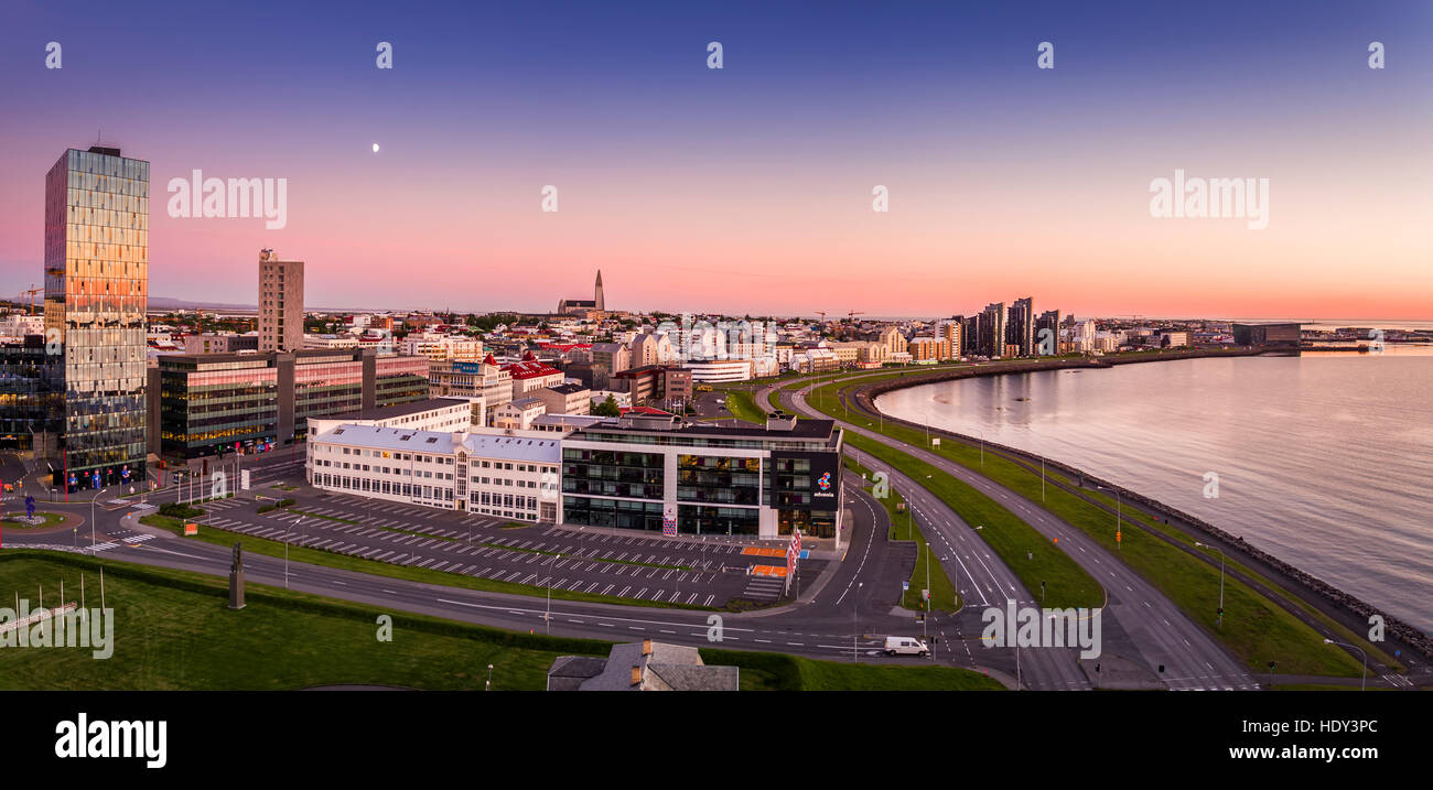 Sunset, Reykjavik, Iceland Stock Photo - Alamy