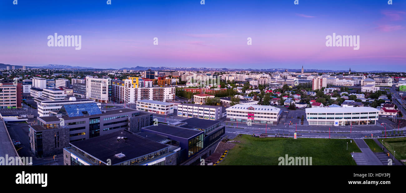 Sunset, Reykjavik, Iceland Stock Photo - Alamy