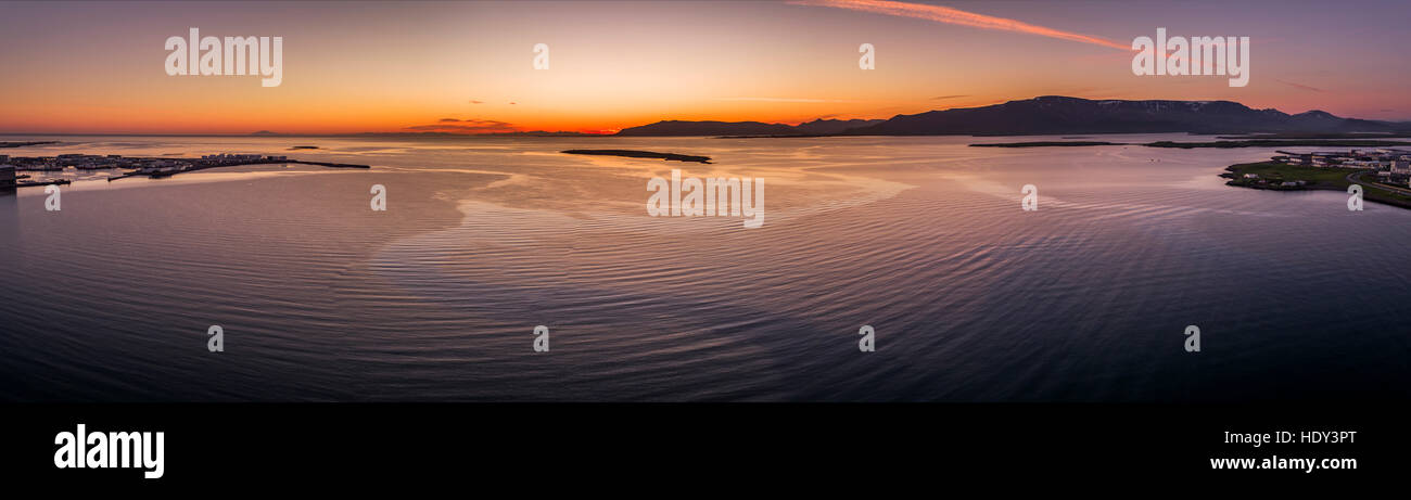 Sunset, Reykjavik, Iceland Stock Photo - Alamy