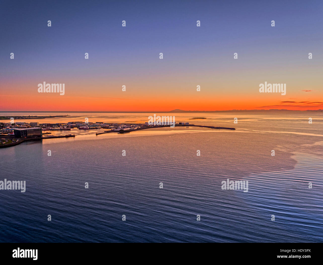 Sunset, Reykjavik, Iceland Stock Photo - Alamy