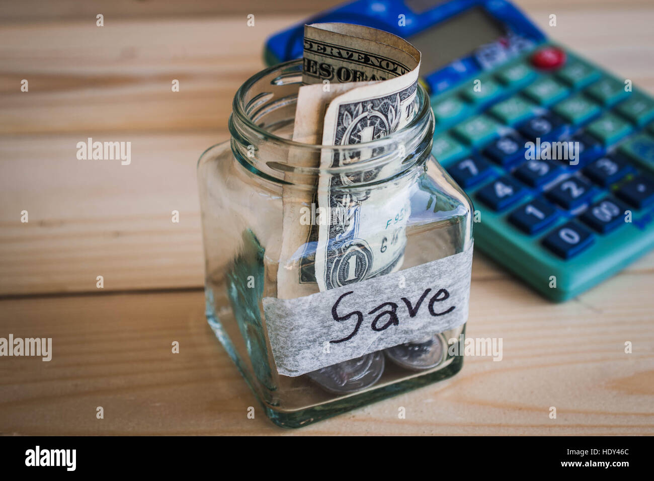 Money Saving concept , jars system Stock Photo - Alamy