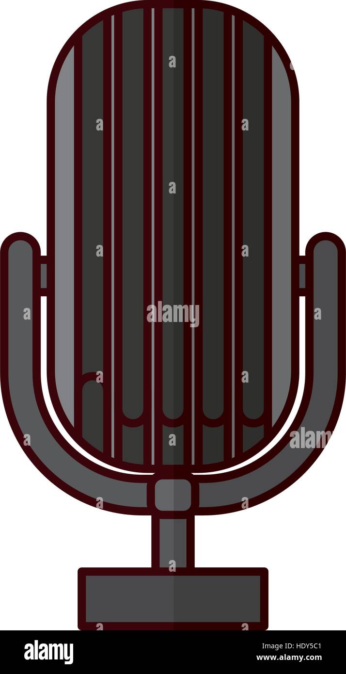 vintage microphone music icon image vector illustration design Stock ...