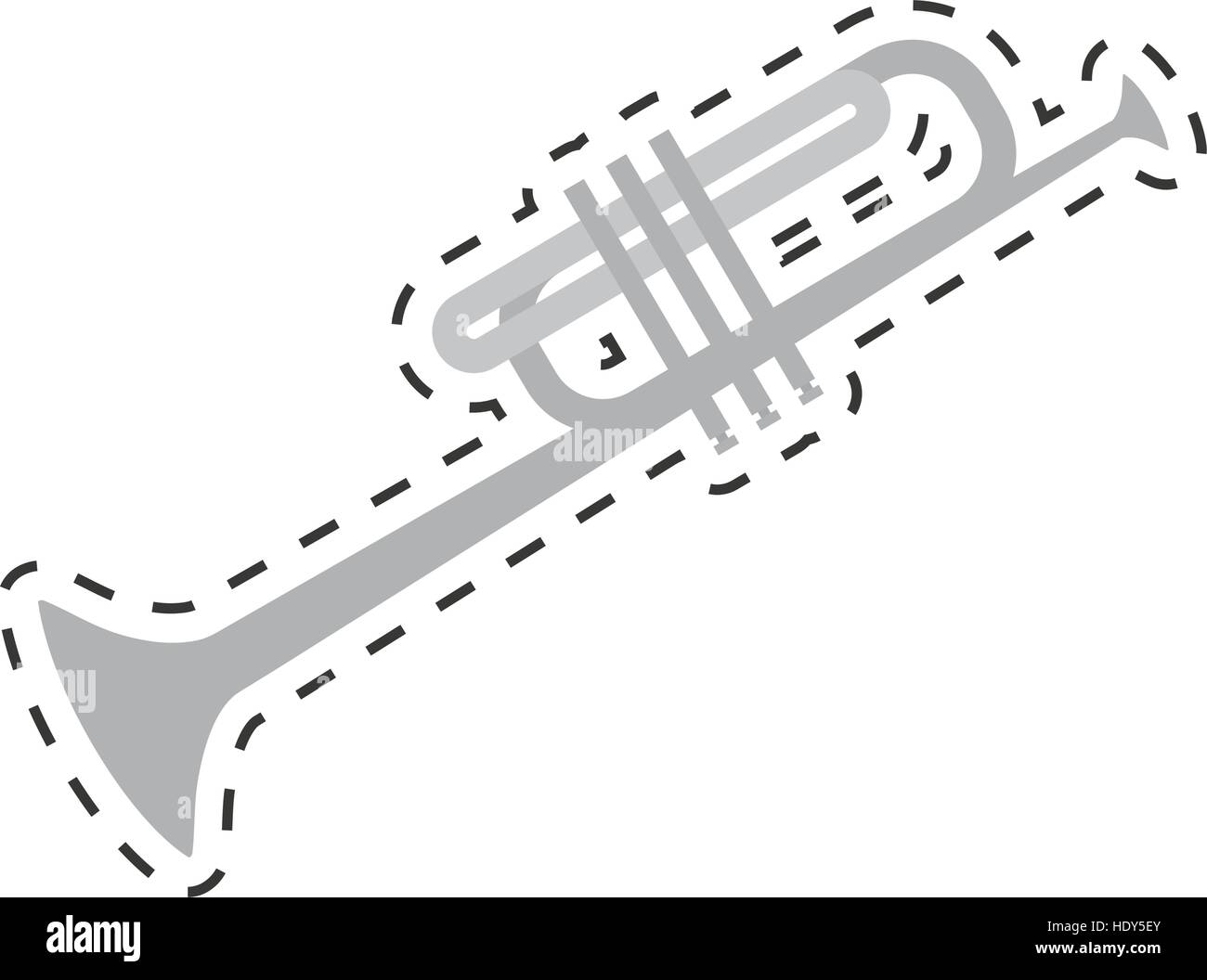 trumpet music icon image vector illustration design Stock Vector Image ...