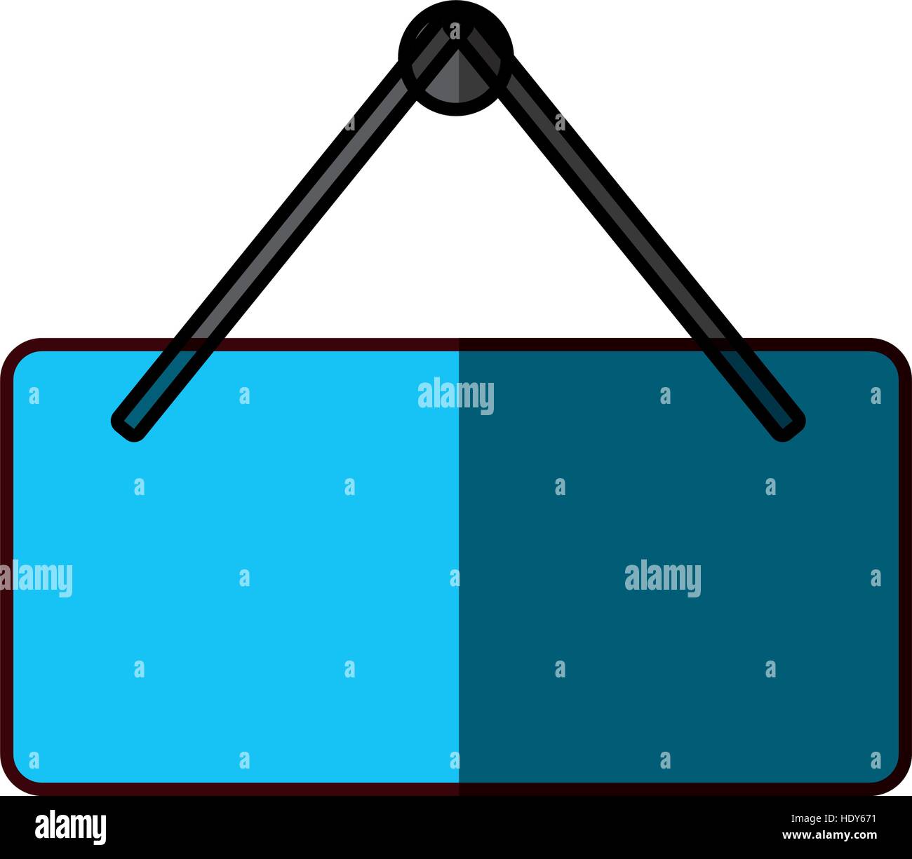 blank hanging sign icon image vector illustration design Stock Vector ...