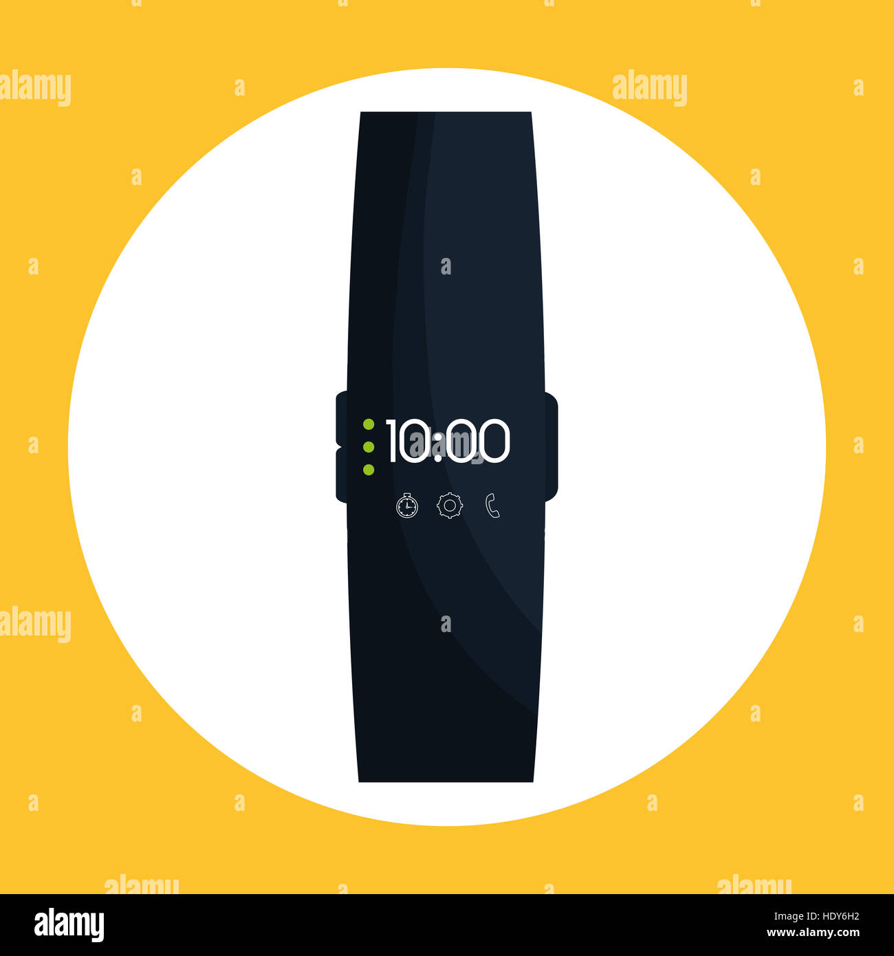 smartwatch wearable technology icon image Stock Photo - Alamy