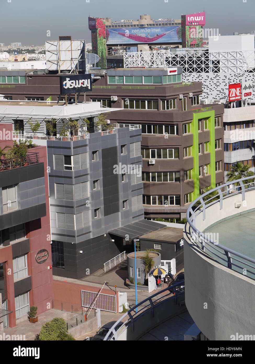 The business district of Casablanca, the economic capital of Morocco ...