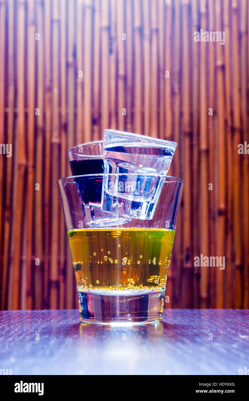 Cocktail Short Tequila Chuck Norris Stock Photo - Alamy