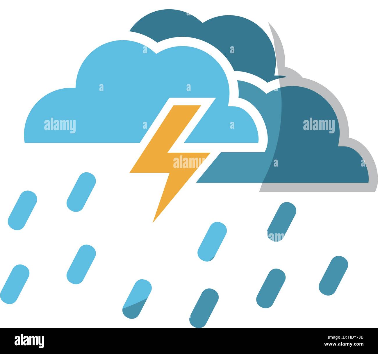 cloud and bolt icon Stock Vector Image & Art - Alamy